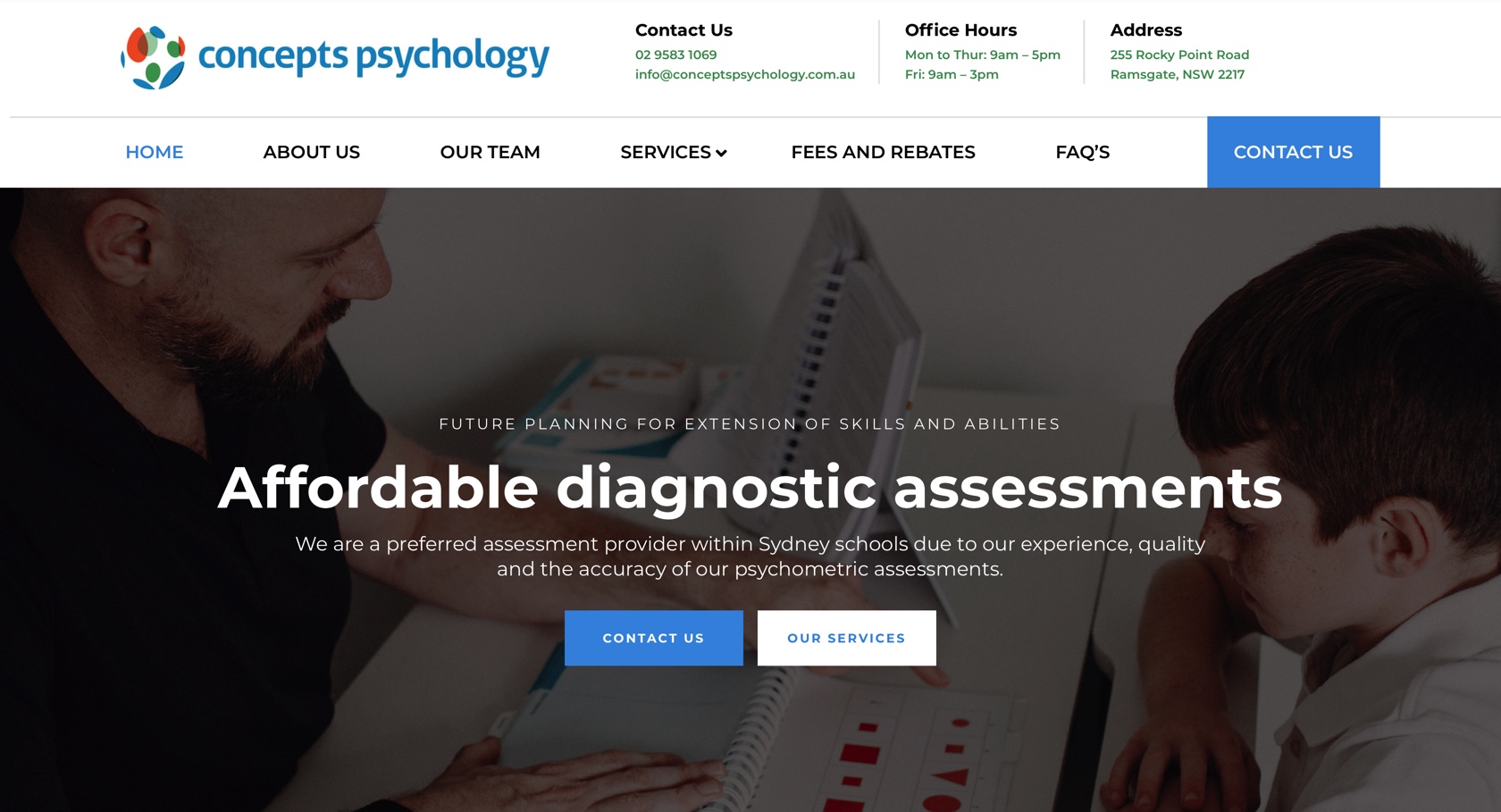 Contact Us - Concepts Psychology